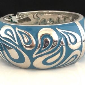 Spring Street | Jewelry | Spring Street Blue Enamel Bracelet Paisley ...